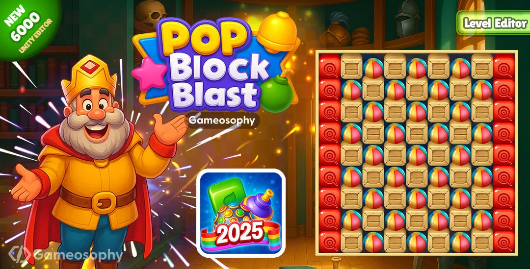 Pop Block Blast | Unity Game | Gameosophy